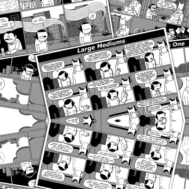 Cat and Girl Comic Prints – TopatoCo