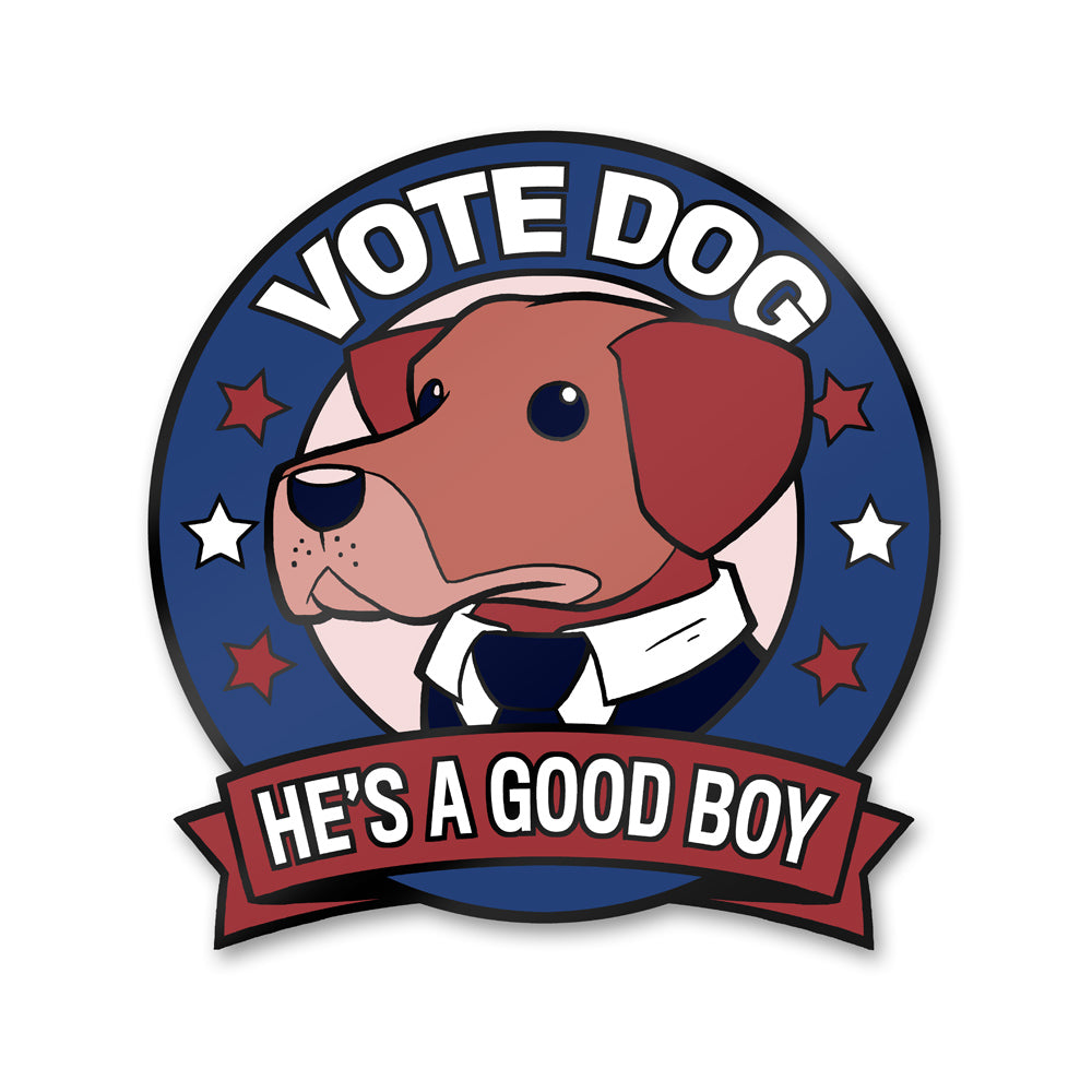 Vote Dog Enamel Pin – TopatoCo