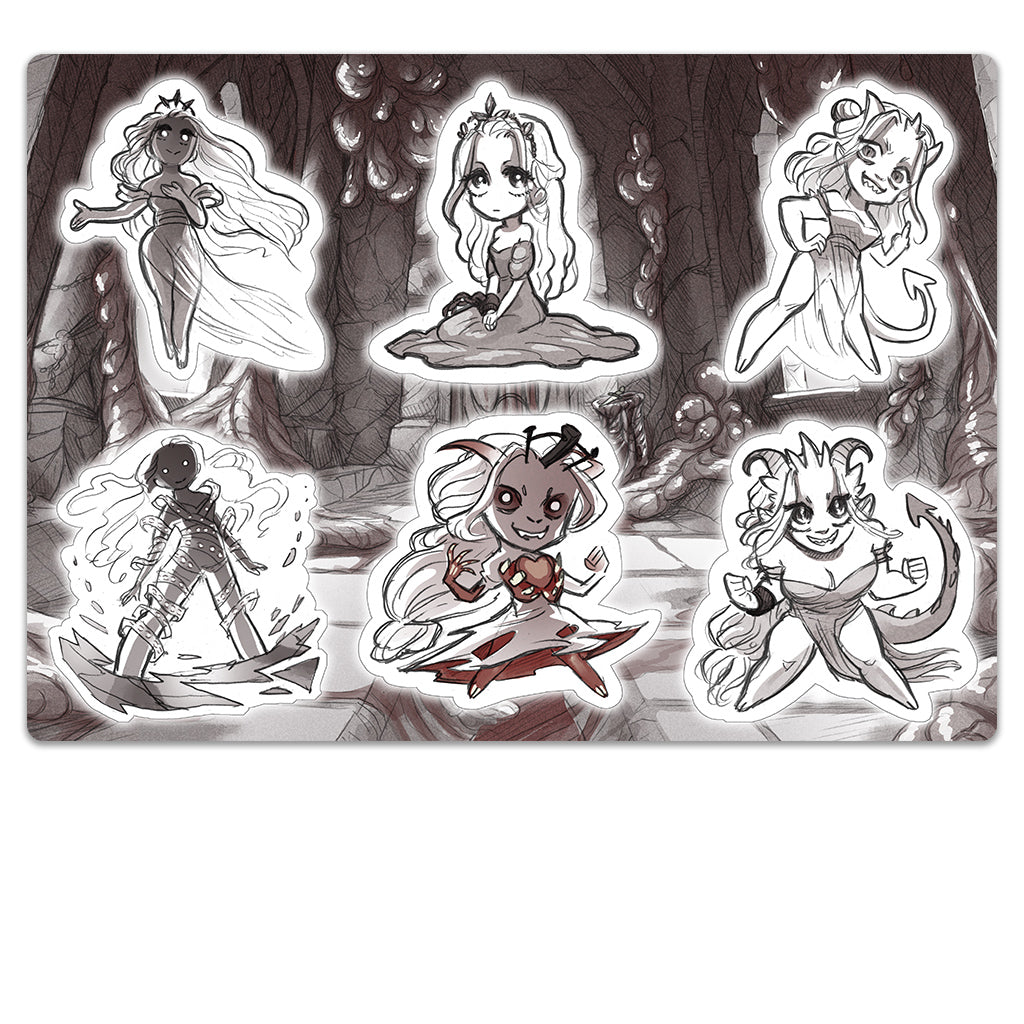 Slay the Princess - The Pristine Cut Sticker Sheets, Wave 1 – TopatoCo