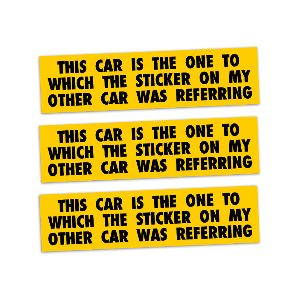 Correct Car Identification Stickers – TopatoCo