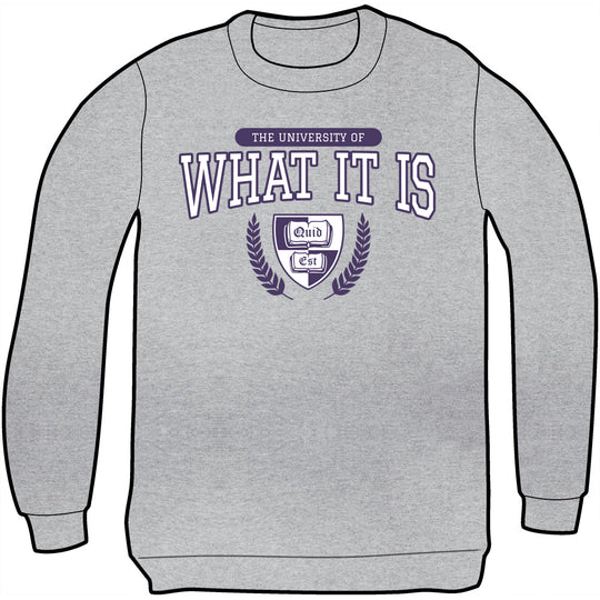 The University of What It Is Sweatshirt – TopatoCo
