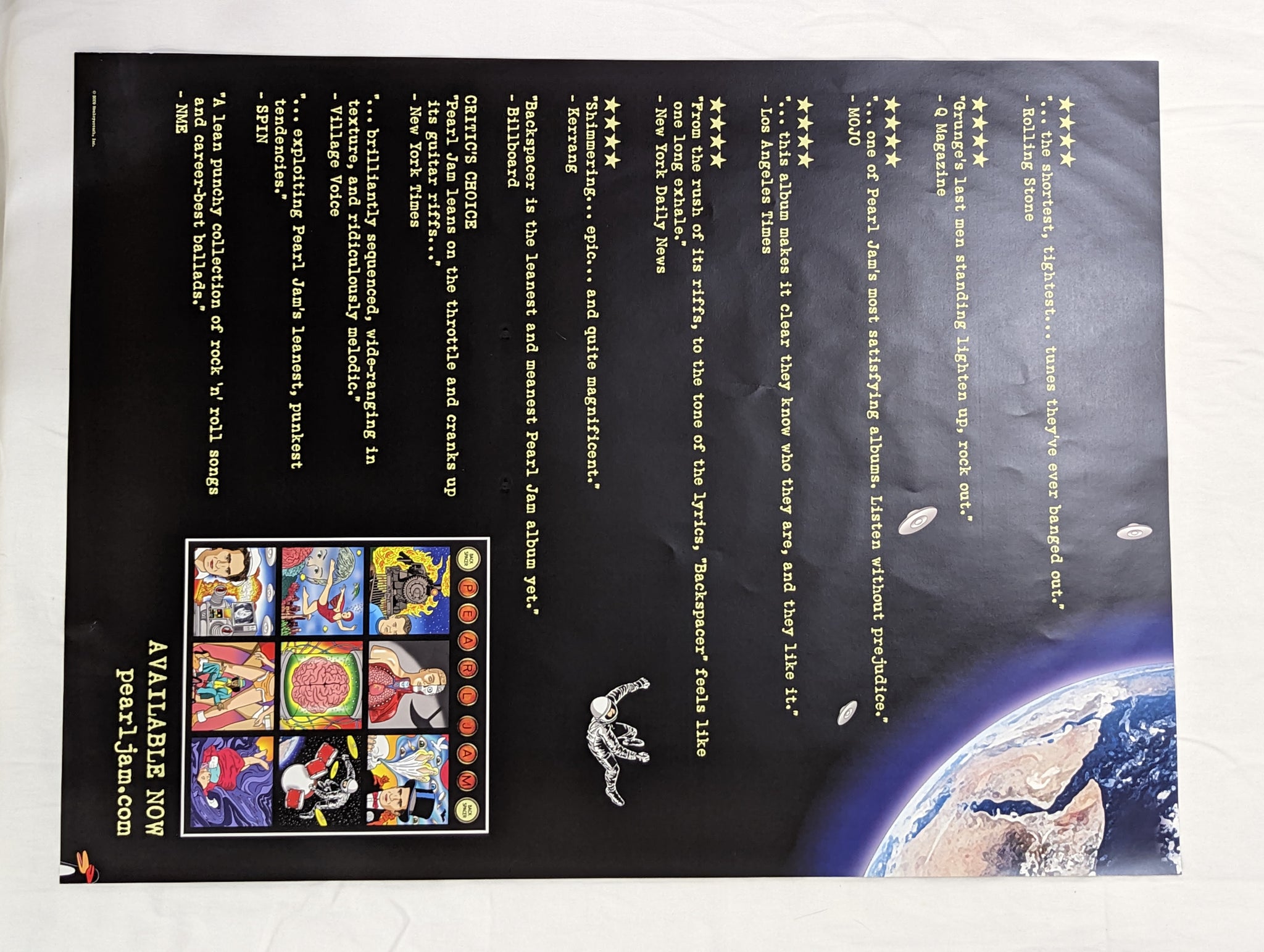 Pearl Jam 'Backspacer' Promo Poster – TopatoCo